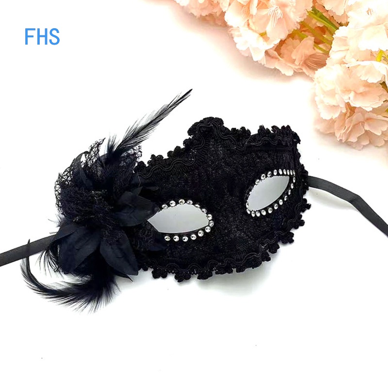 FHS Feather Masks Halloween Party Masks Masquerade Retro Eye Mask ...