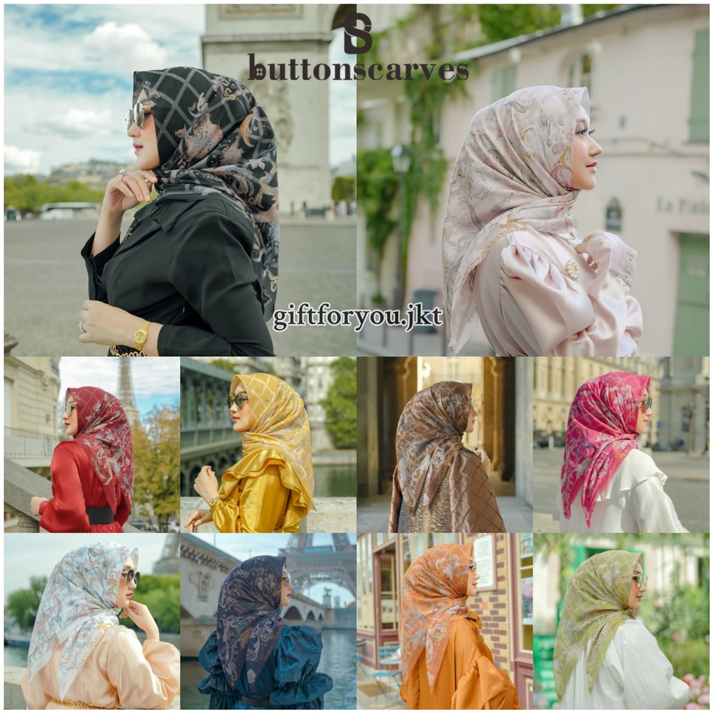 Hijab Buttonscarves The Autograph Series 1 and 2 Dian Pelangi Square ...