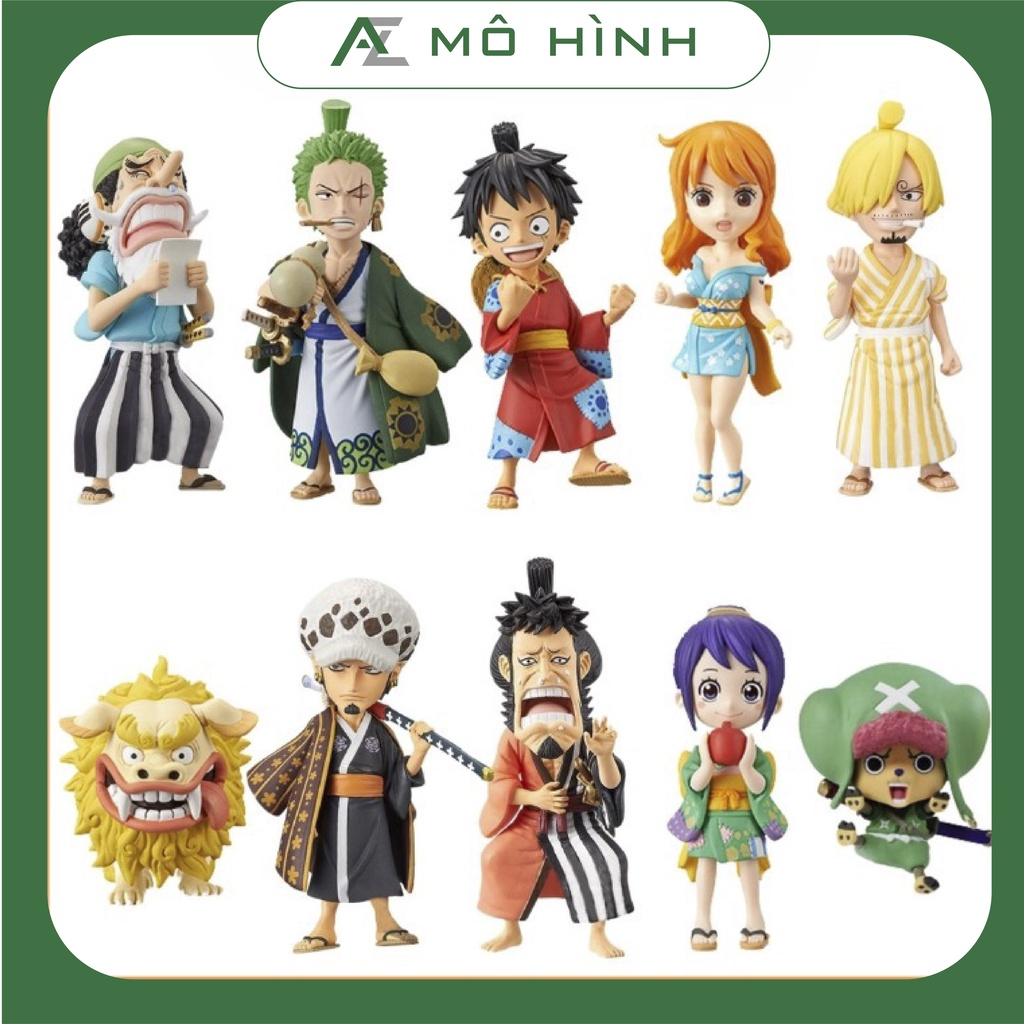 One Piece model WCF Luffy Sanji Zoro Nami Choper Usopp Law Kin'emon ...