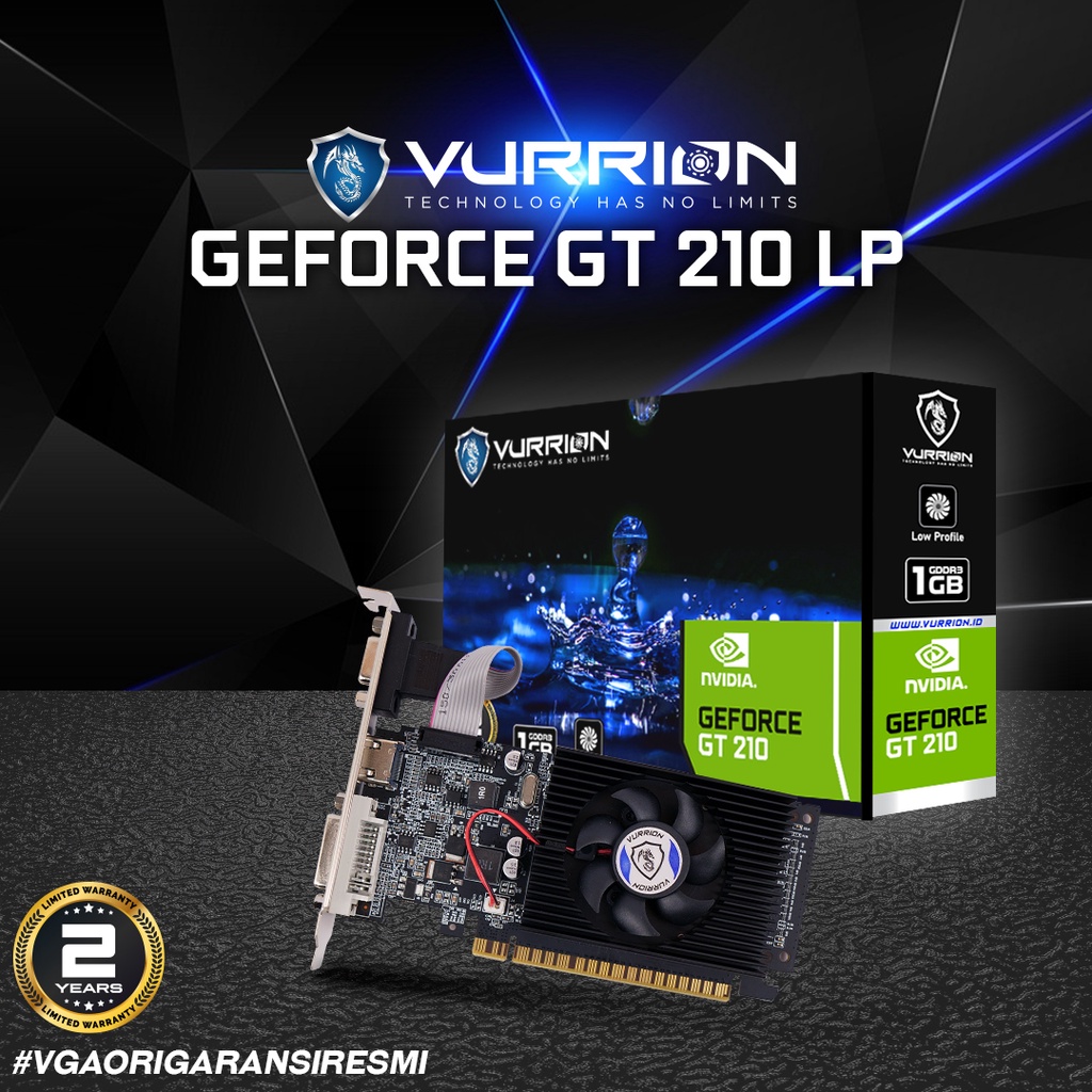 Vga GT 210 1GB DDR3 64Bit Vurrion Geforce Nvidia [ LP -Low Profile ...