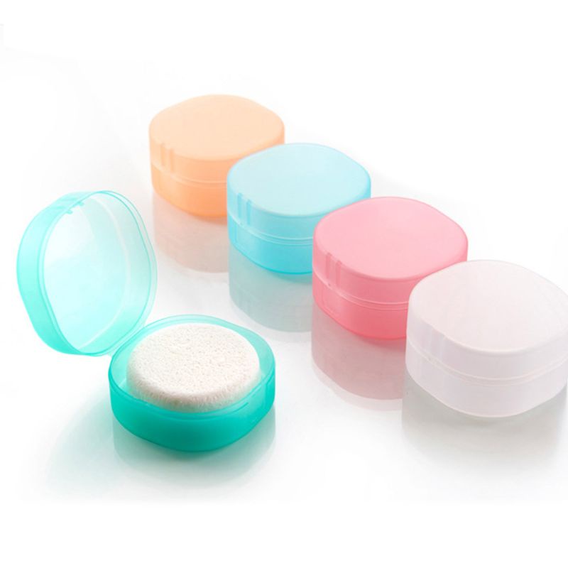 Portable Soap Box Container Round Leak Resistant Sponge Case Travel ...