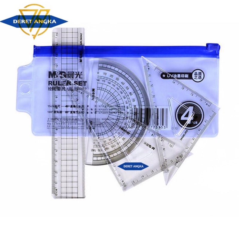 M&g plastic ruler contains 4 rulers | Shopee Singapore