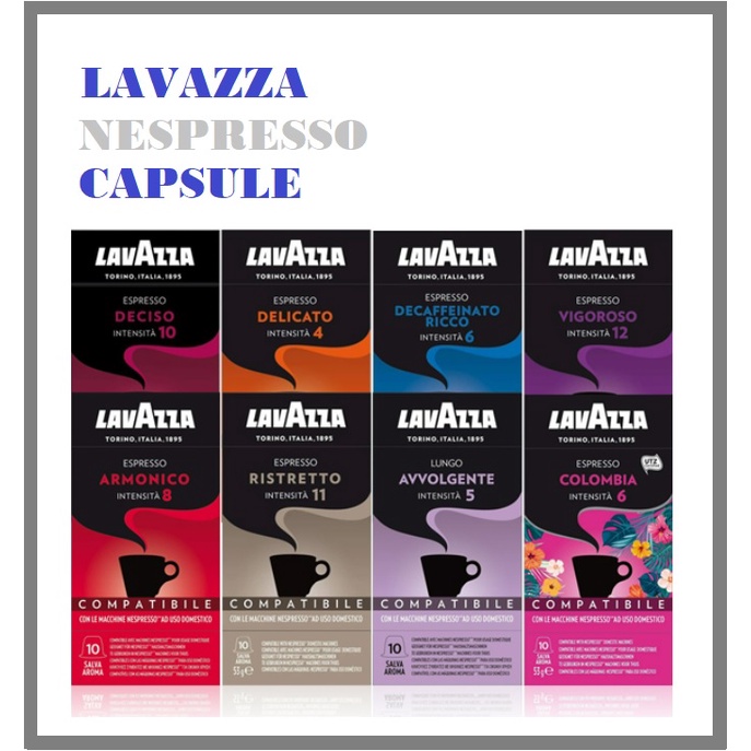 [NESPRESSO CAPSULE] italy LAVAZZA nespresso capsule coffee 10P EXP 2023 ...