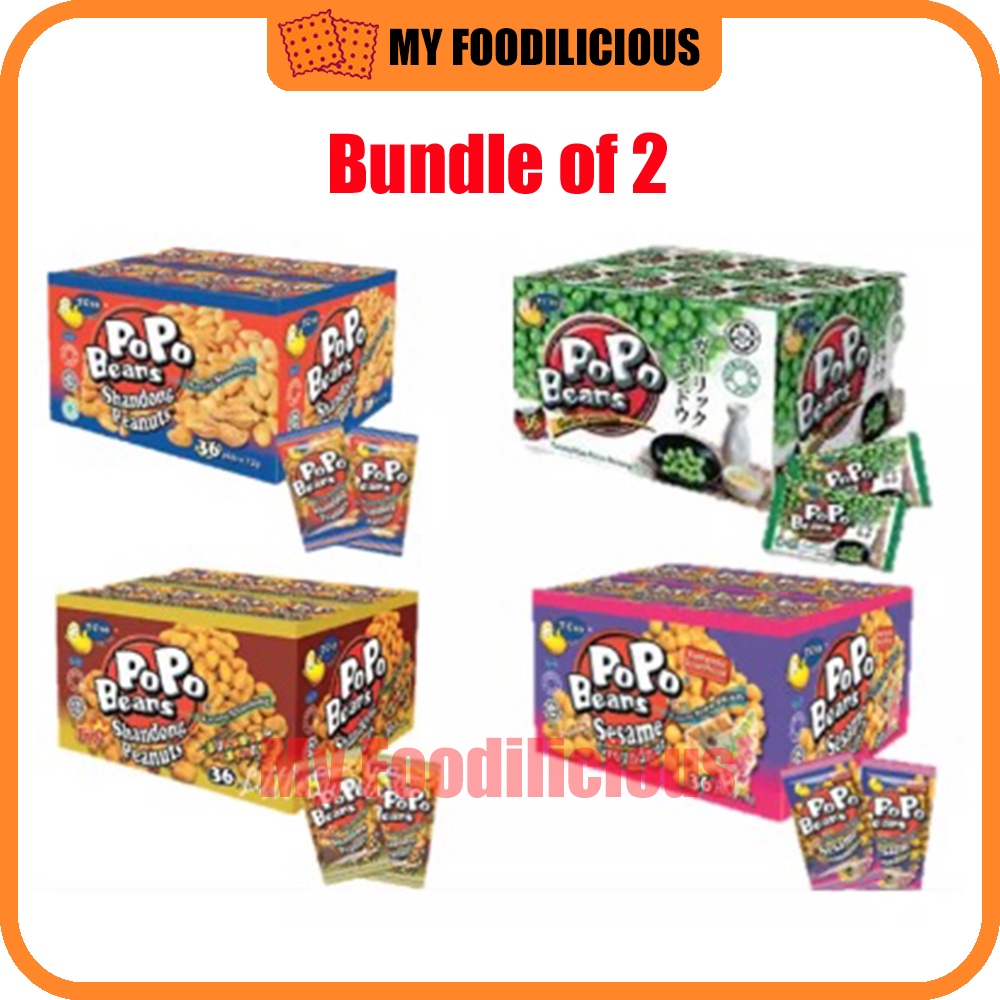 Popo beans 36pkt/box Shandong peanuts/ Garlic Green Peas/ Sesame ...