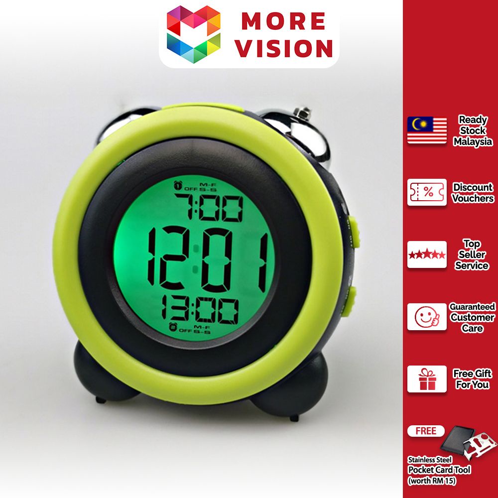 Loud Alarm Clock For Heavy Sleepers Dual Alarm Clock With Snooze LED ...