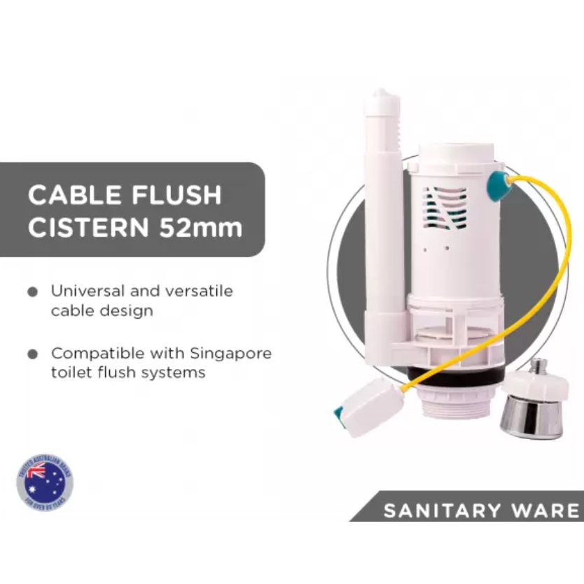 Selleys S6763 Cable Flush Cistern 52mm | Shopee Singapore