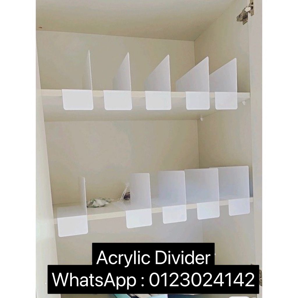 Clear Shelf label divider Storage Rack Shelf Divider In Stores ...