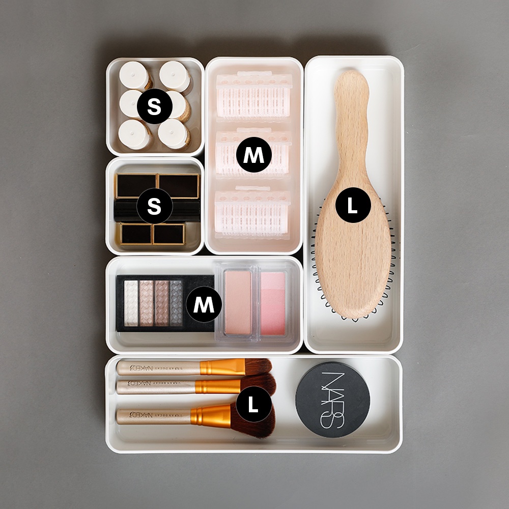 Stackable Multifunctional White Drawer Organizer, Storage Box For ...