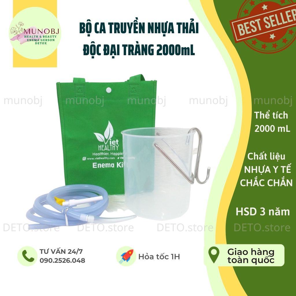 Viet Healthy plastic Enema bucket set (high quality heat-resistant PP ...