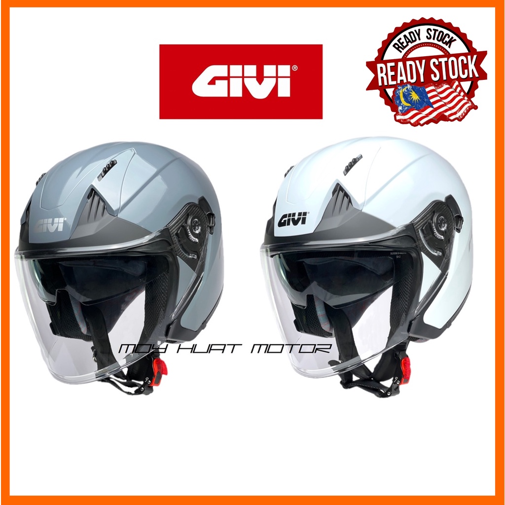GIVI M35.0 SCUDO DOUBLE VISOR OPEN FACE HELMET - WITH ECE R2206 QUALITY ...