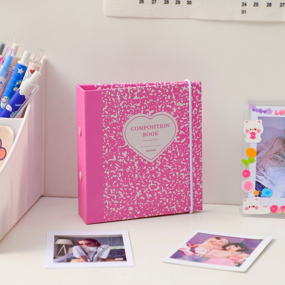 Korean Photocard Binder 3-Ring Black Composition Binder Photocard Album | Shopee Singapore