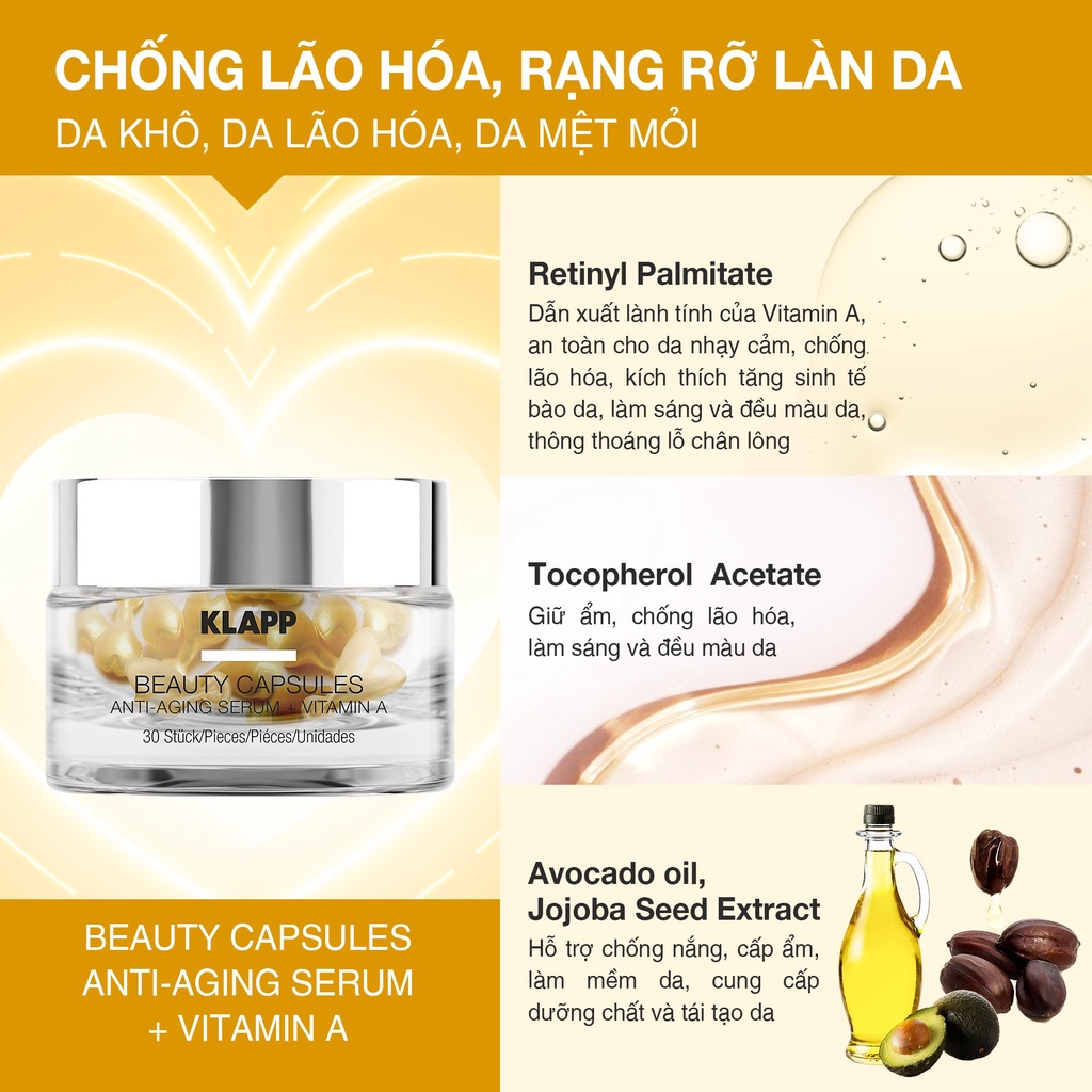 [GENUINE] Klapp Beauty Capsules Anti-Aging Serum Vitamin A - Vitamin A ...