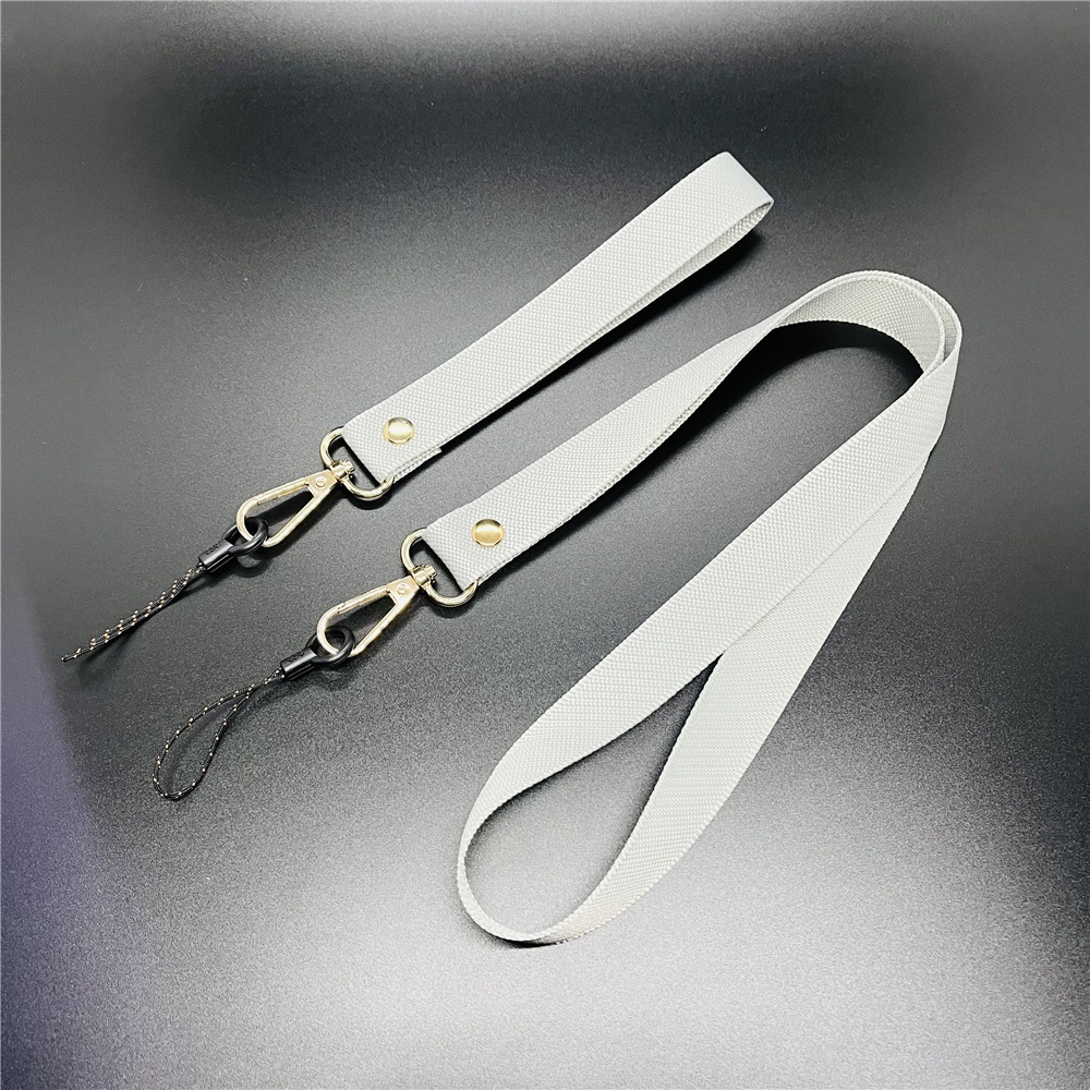 Pure Color Neck Long Lanyard Short Wrist Strap Phone Lanyards for ID ...