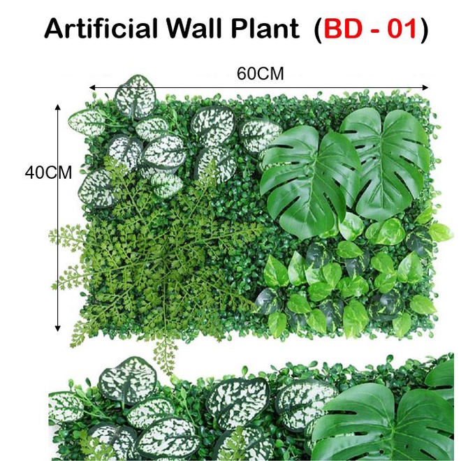 [SG SELLER] Artificial Backdrop Green Wall Plant Hanging Plant DIY Art ...