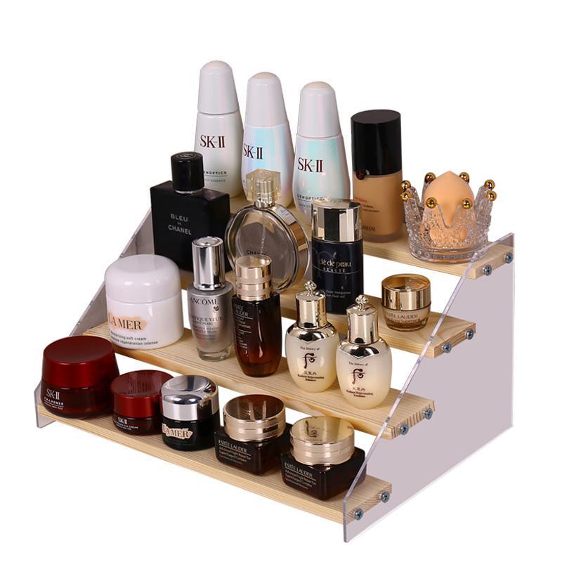YOULITE Acrylic Display Stand Display Rack Stepped Transparent Jewelry ...