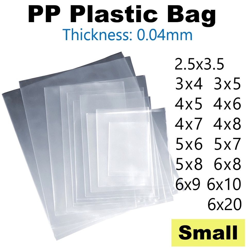 450g PP Plastic Transparent Clear Bag (Small) Beg Plastik Lutsinar 0 ...
