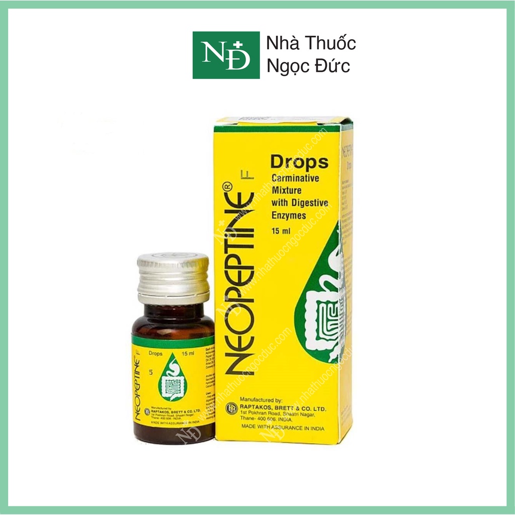 Neopeptine Raptakos oral solution supports digestion (15ml) | Shopee ...