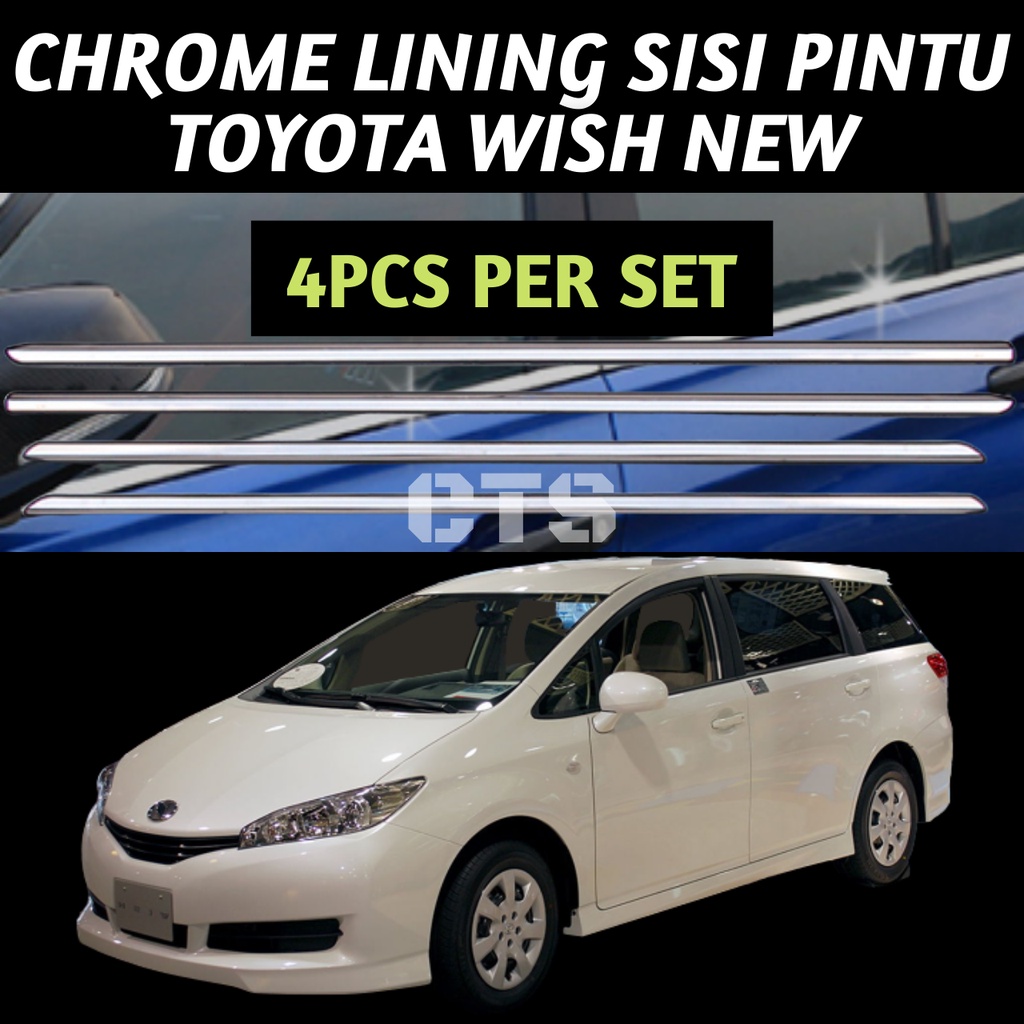 Window Chrome Lining Toyota Wish New / Door Belt Moulding Toyota Wish ...