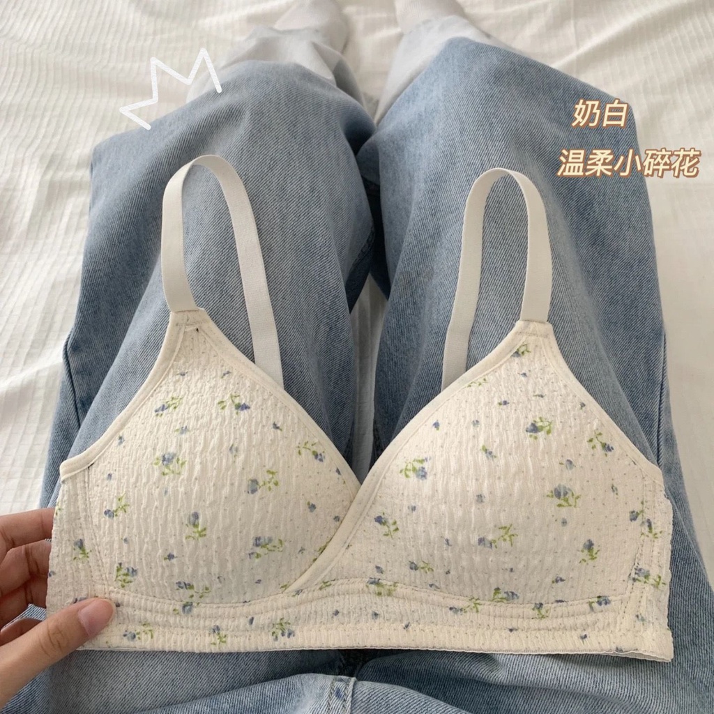 Women Small Breasts Push Up Thin No Steel Ring Adjustable Type High ...