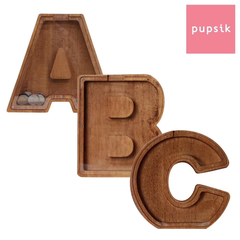 FunKids Wooden Alphabet Piggy Bank (26 Letters) | Shopee Singapore