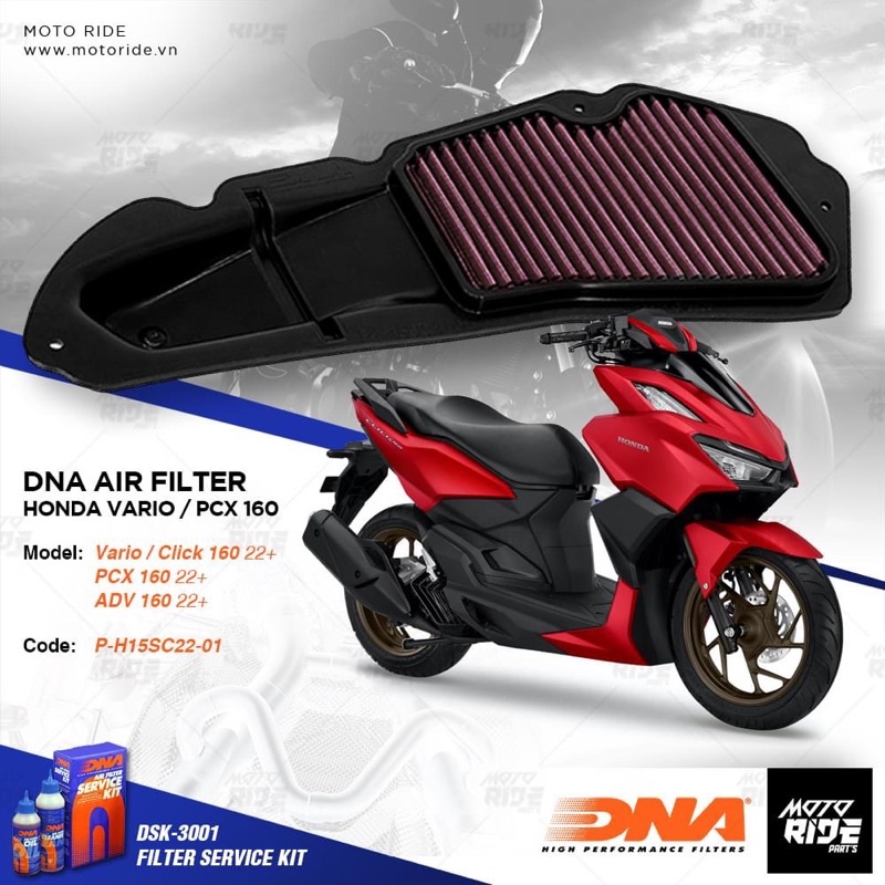Air Filter DNA Vario160 / PCX160 / ADV160 | Shopee Singapore