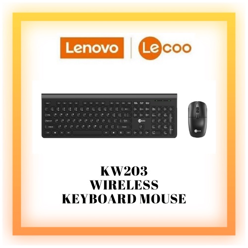 Lecoo Wireless Keyboard Mouse Combo (KW203) | Shopee Singapore