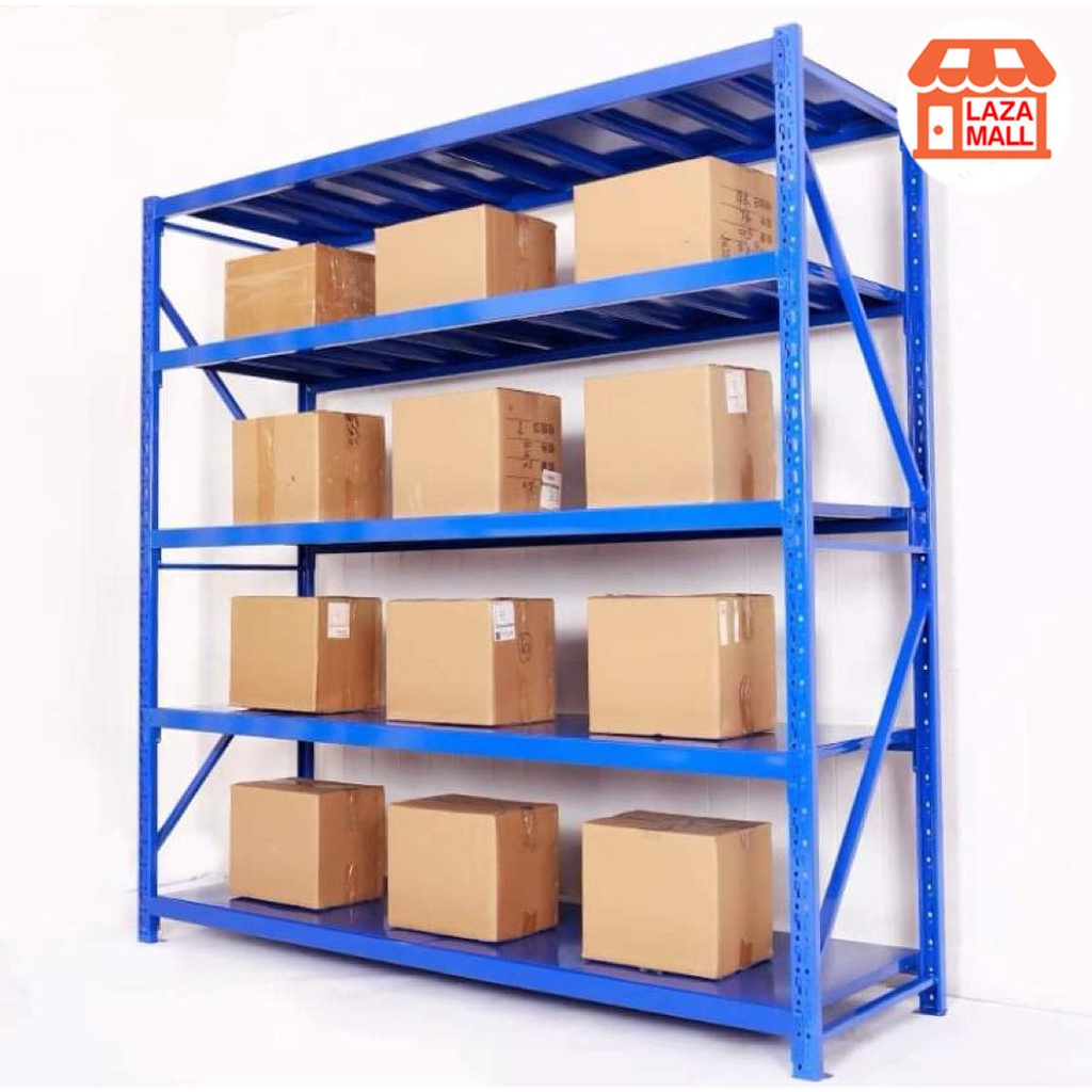 HEAVY DUTY RACK BESI RAK STORAGE Boltless Serbaguna Storage / Metal ...