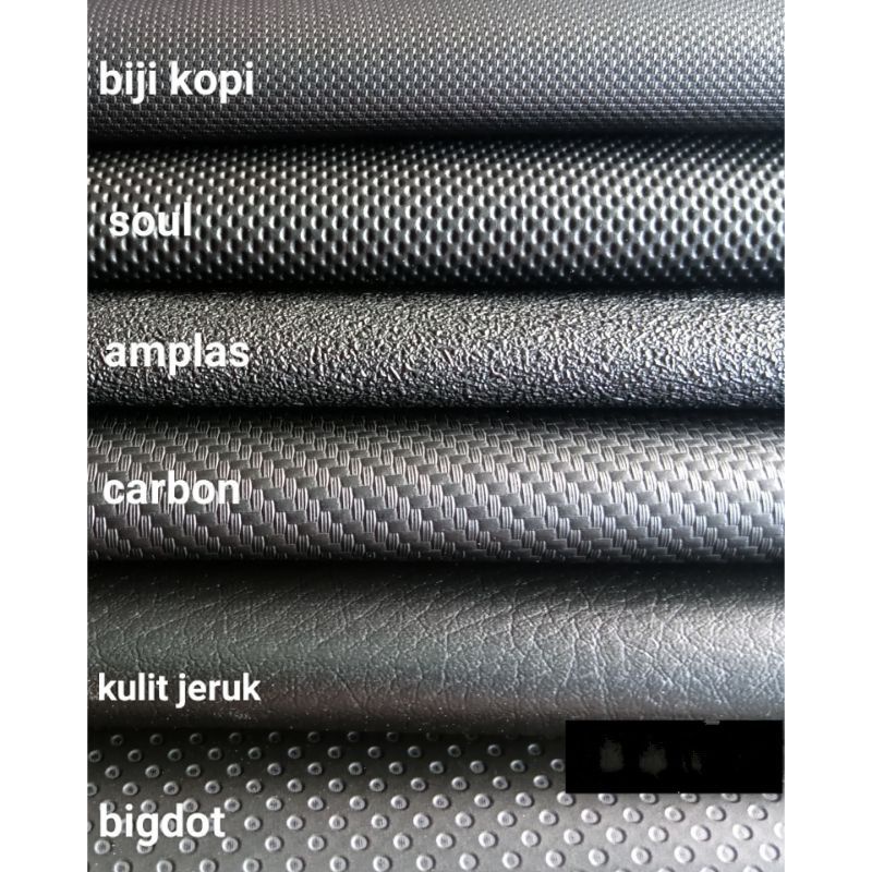 HITAM Thick Jumbo Plain Black Saddle Seat Cover Leather Original ...