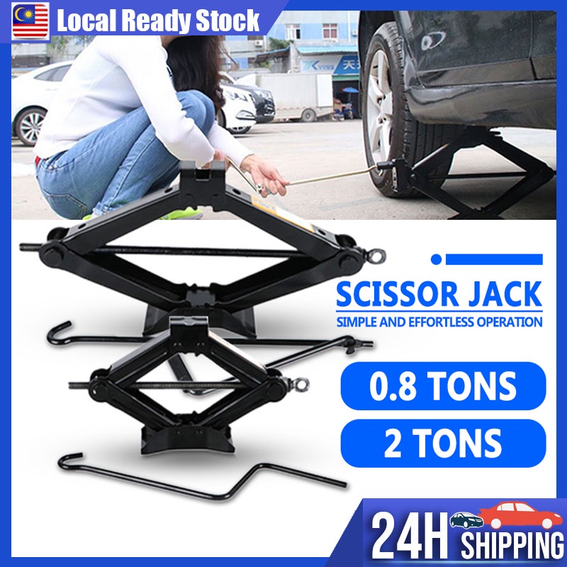 0.8/2T Heavy Duty Car Jack Kereta Scissor Jack Car Lift Jack Labor ...