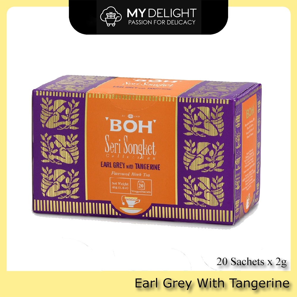 (20 Sechets) BOH Tea Seri Songket Lychee With Rose Earl Grey With ...
