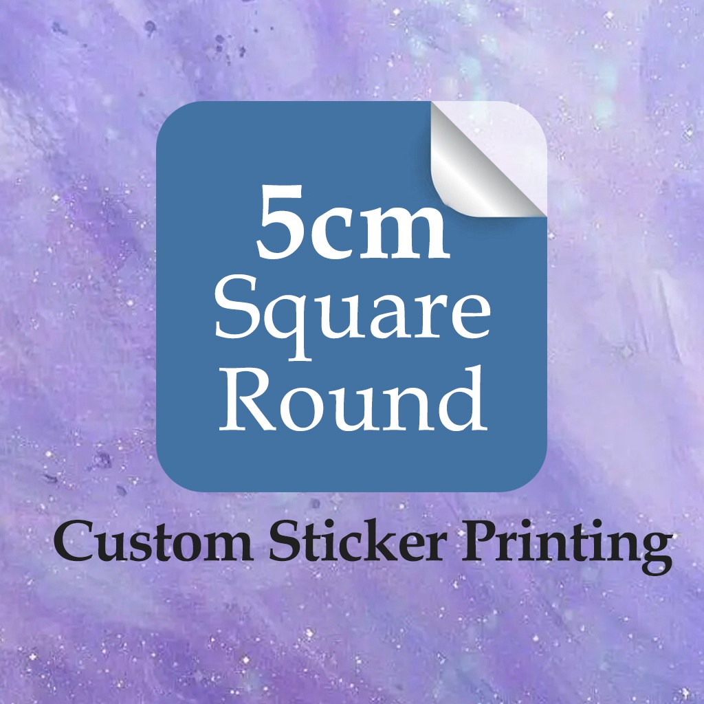 Customise Sticker Label Printing 5cm / 50mm | Cheap and Fast Printing ...
