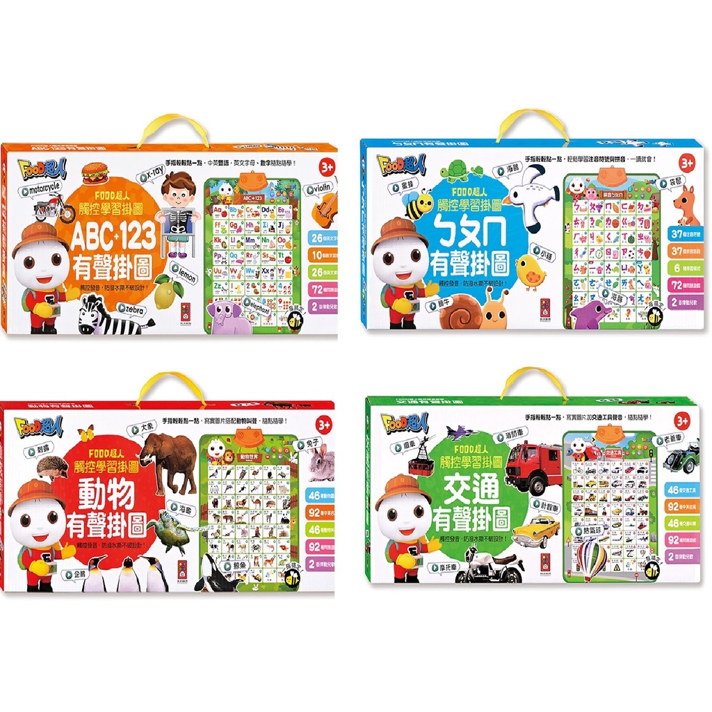 Windmill-FOOD Superman Touch Learning Wall Chart-ㄅㄆㄇ Audio Chart ...