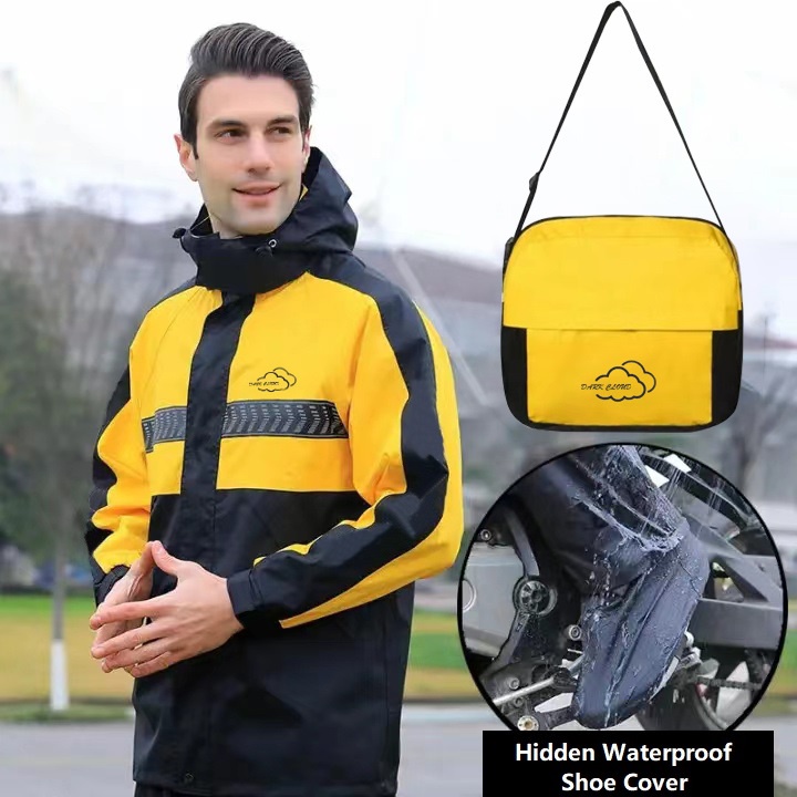 【DARK CLOUD】【High Quality PU Raincoat | Velcro + Waterproof Zipper ...