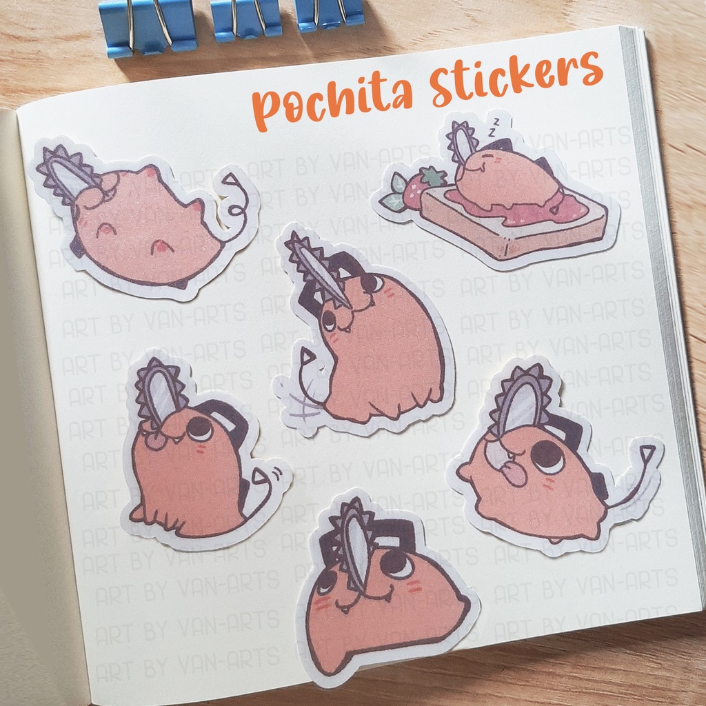 Pochita Sticker | Anime Chainsaw Man | Shopee Singapore