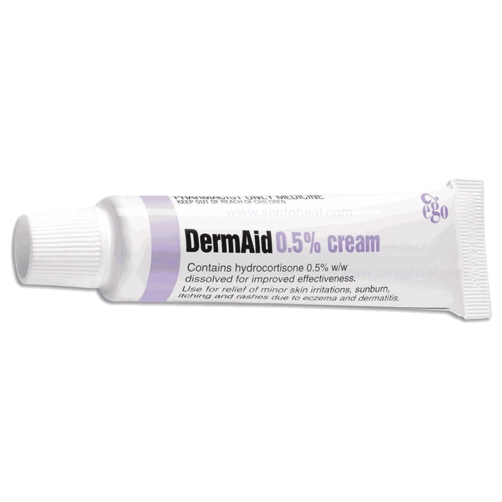 DermAid Cream 0.5% 15g - for Itching, Rashes due to Eczema, Dermatitis ...