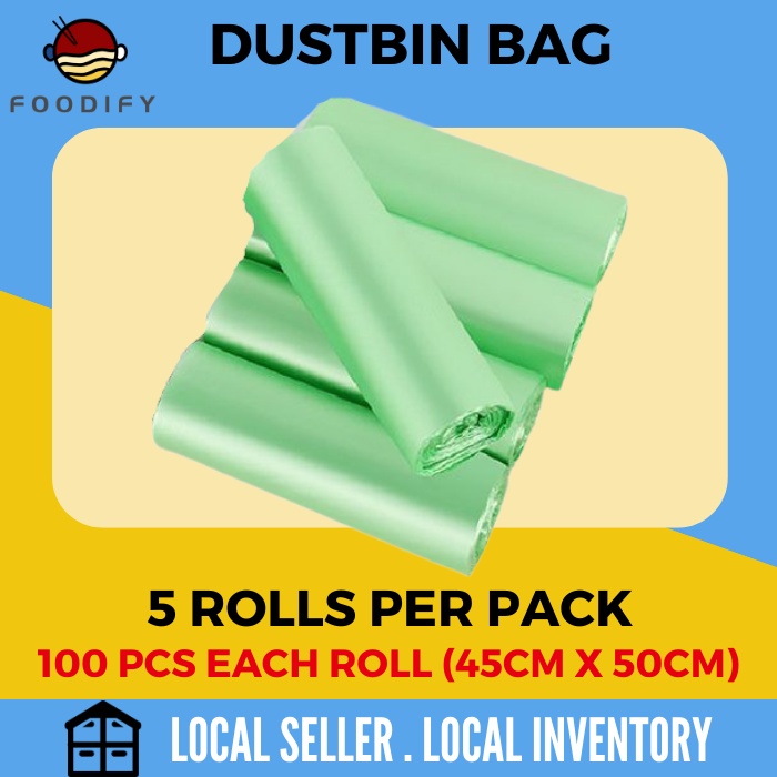 Disposable Garbage Dispenser Dustbin Office Cleaning Trash Bags Plastik ...