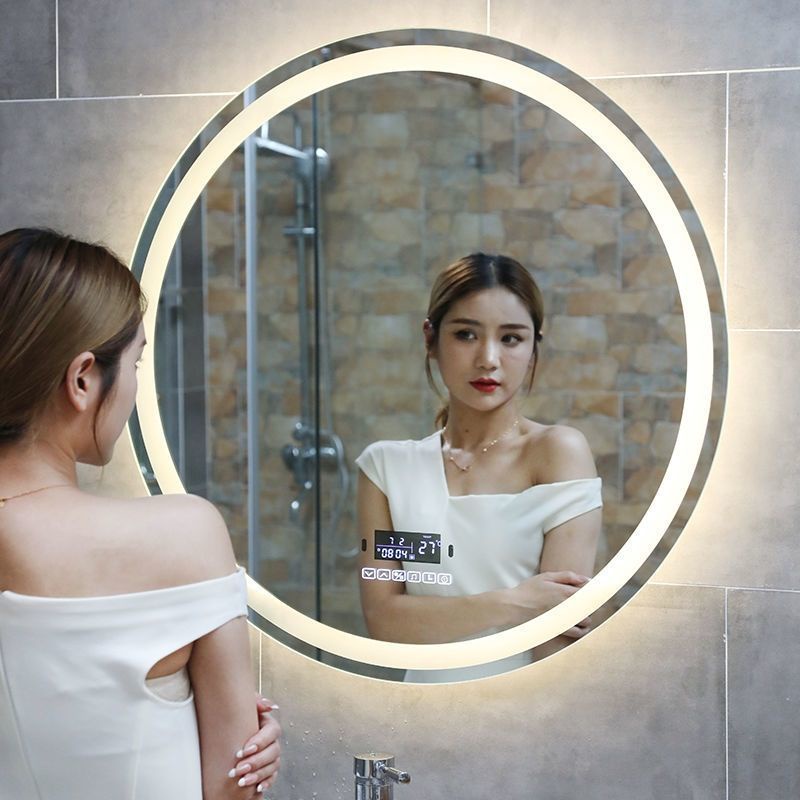 YOULITE Intelligent Led Mirror Wall Mounted Bathroom Mirror Round ...