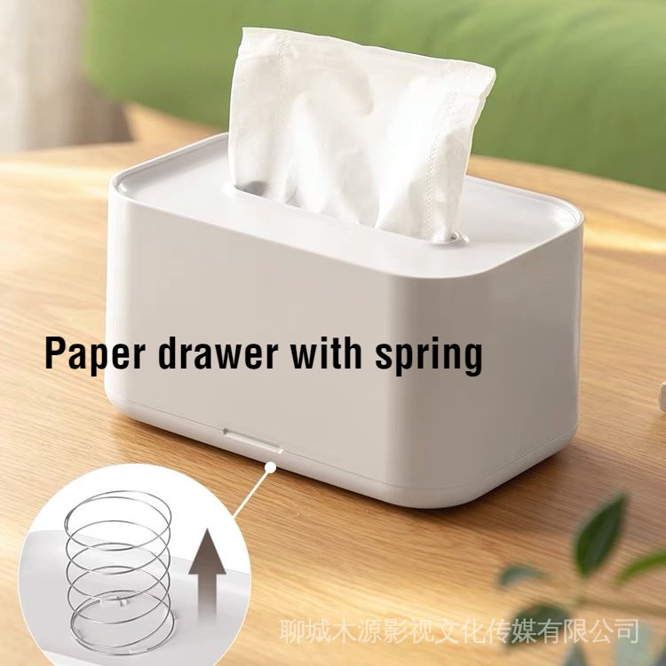 Tissue Box with Spring Desktop Tissue Box Creative and Slightly Luxury ...