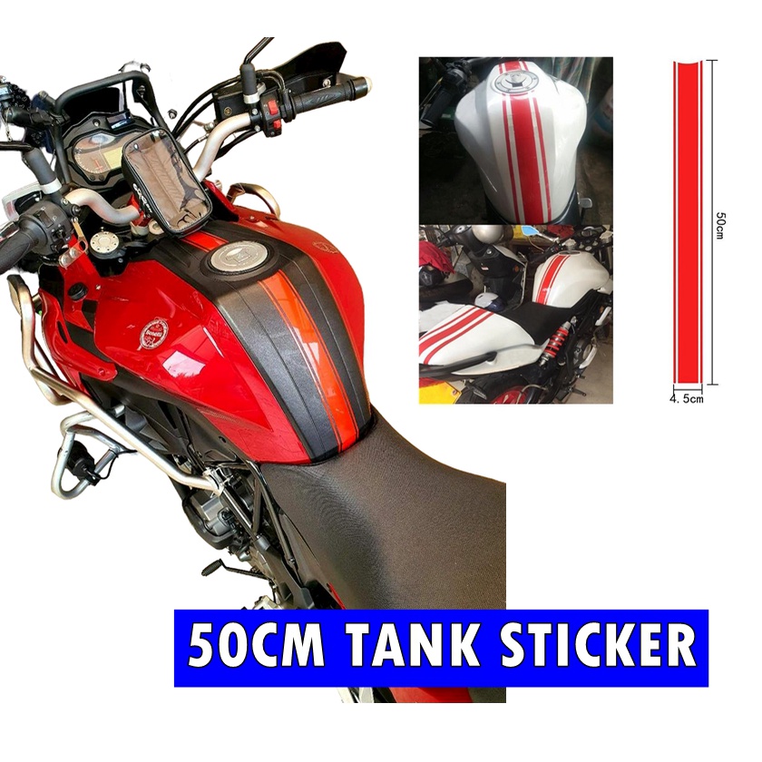 TANK STICKER TANGKI STICKER Cafe racer motorbike tank cover 50 cm ...