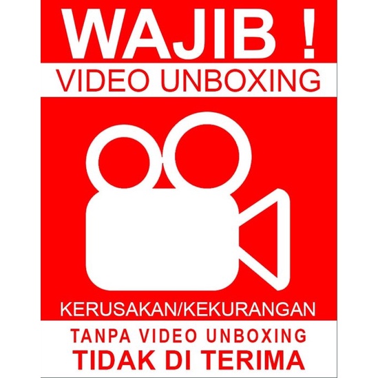 Sticker Open Fragile Unboxing package Olshop Delivery Label Sticker ...