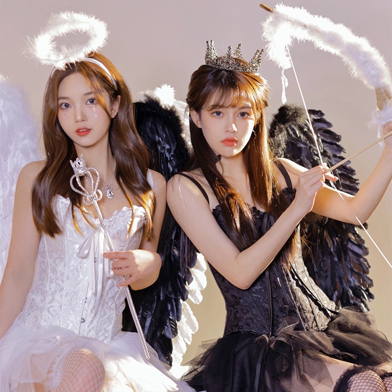 Ready Stock~Simulation Angel Wings Props Halloween cos Adult Children ...