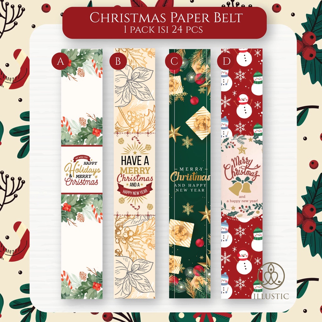 Christmas Paper Belt, Christmas Paper Belt, Christmas Cake Decorations ...