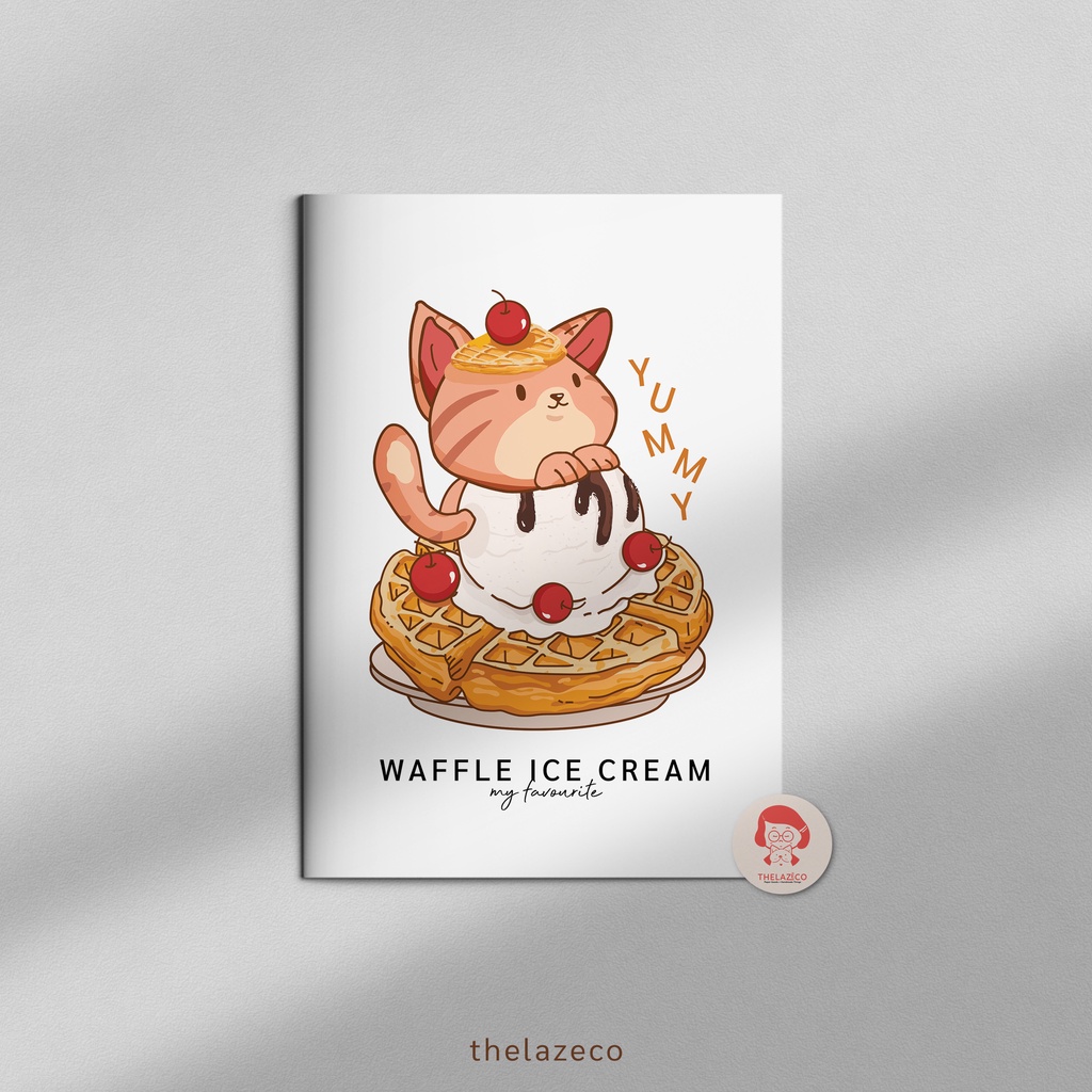 Waffle Ice Cream Meow (Planner 2026) | Shopee Singapore