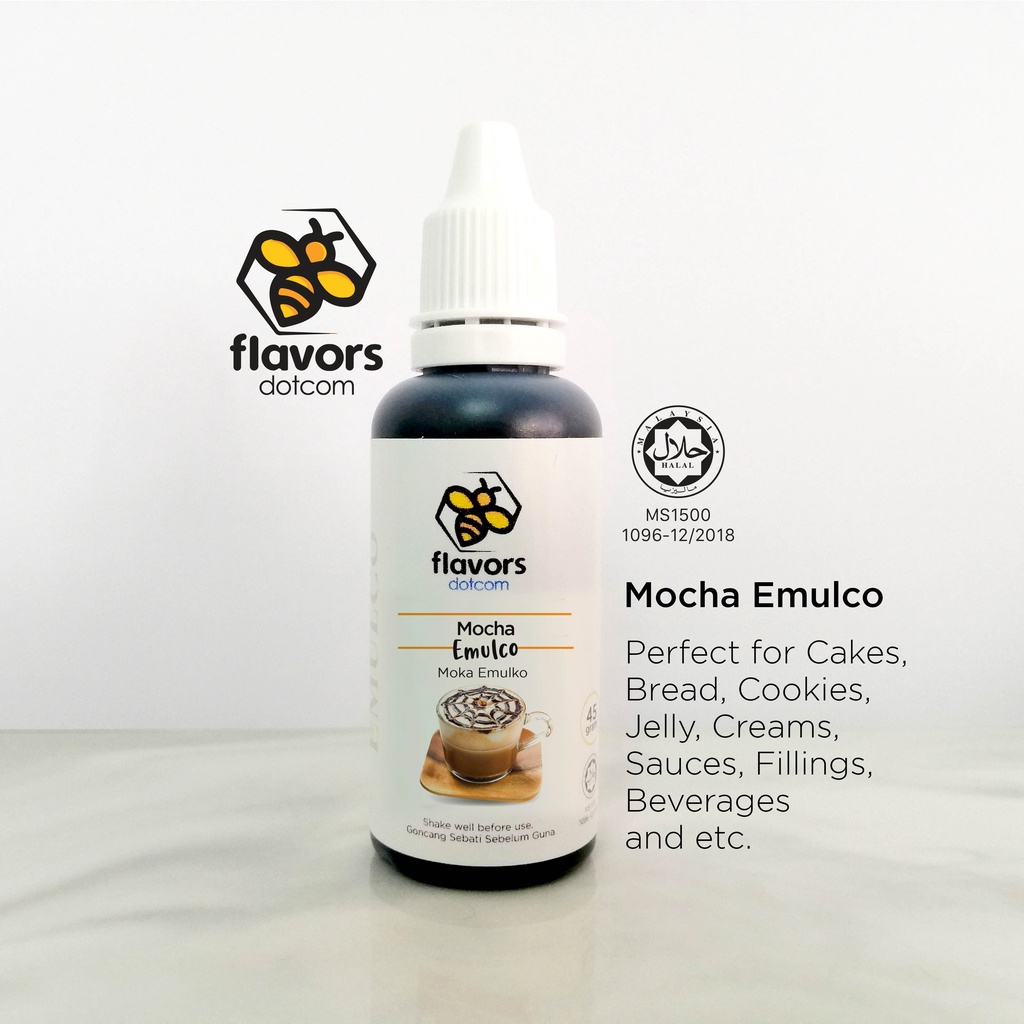[HALAL] Flavors Dotcom Food Flavouring - Mocha Emulco (50g) / Mocha ...