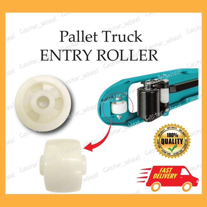 2'' (50mm) HEAVY DUTY PALLET TRUCK ENTRY WHEEL CASTER/CASTOR ROLLER ...