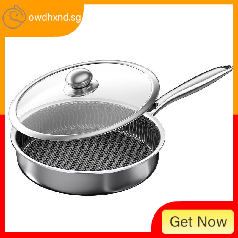 Stainless Steel Frying Pan Non-Stick Household Steak Omelette Handy ...