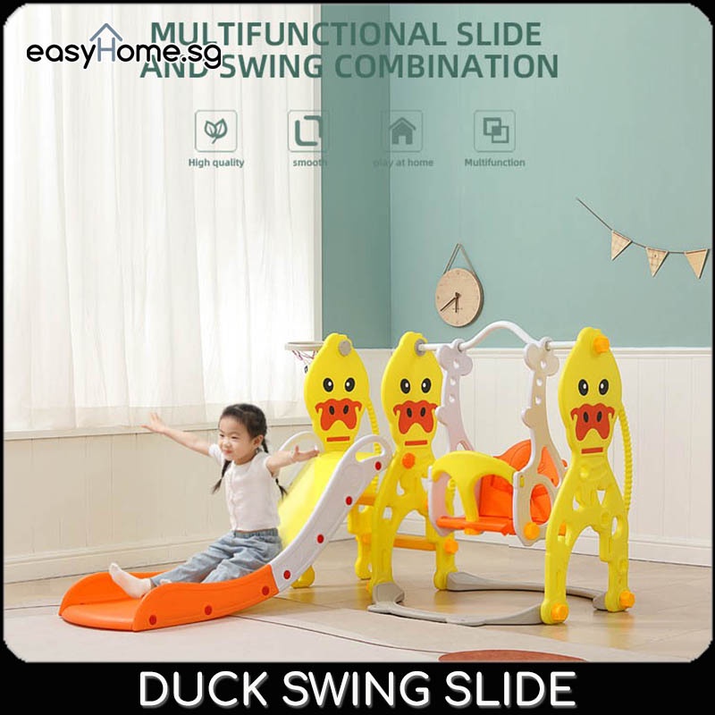 Easyhome.sg Duck Swing Slide / Kids Children Indoor Outdoor Playground ...