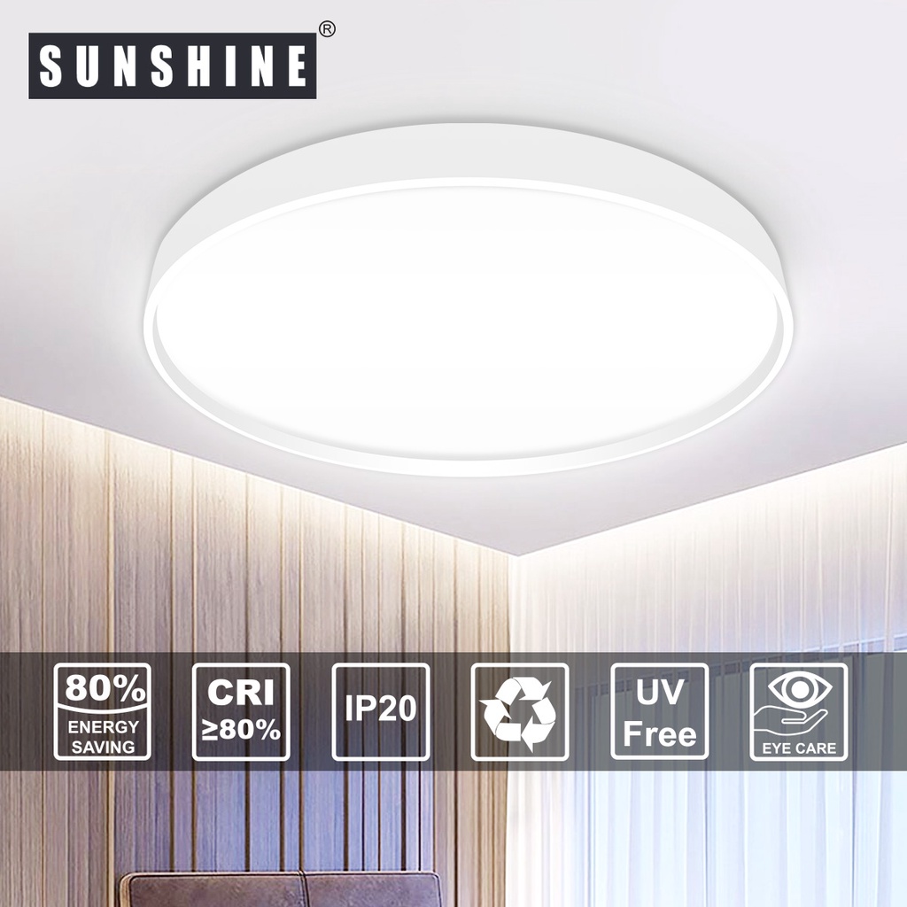 SUNSHINE LED Ceiling Light 3 Color Temperature Daylight/Cool white ...
