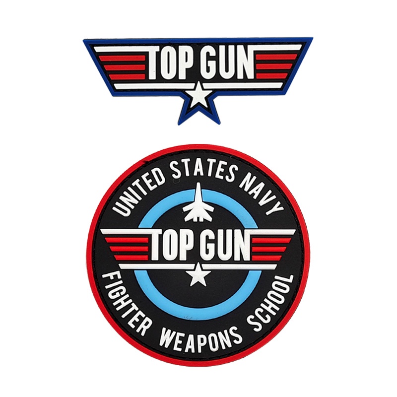 Us Navy Top Gun Tactical Morale Airplane Badge Pvc Rubber Patch Epoxy ...