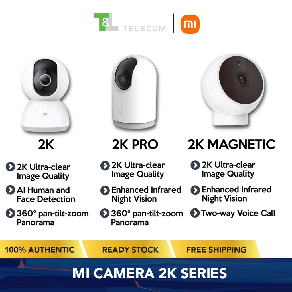 Xiaomi Mi Security Camera 2K Pro / 2k (Global Version)/2K Magnetic ...